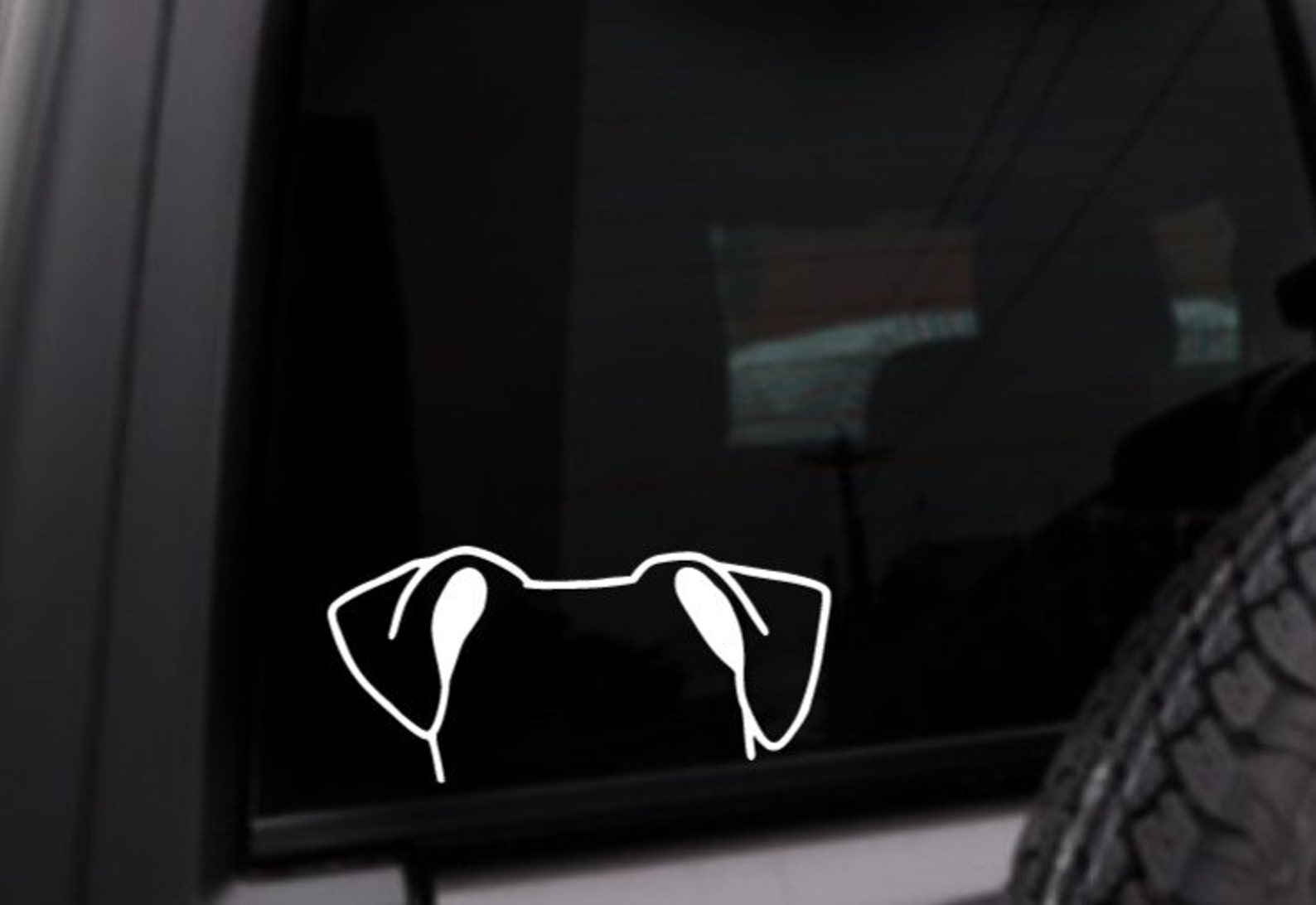 Dog Ears Decal Funny Car Decal Personalized Sticker Custom - Etsy