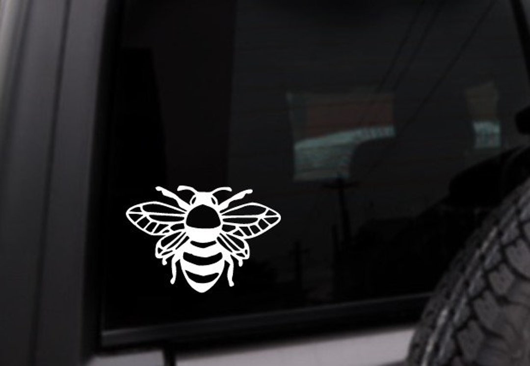 Bee Car Decal, Vinyl Sticker, Custom Color Decal, Bumblebee Sticker ...