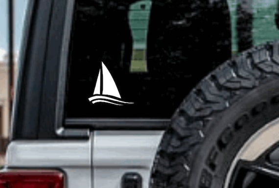 Sail Boat Decal Funny Car Decal Personalized Vinyl Sticker - Etsy