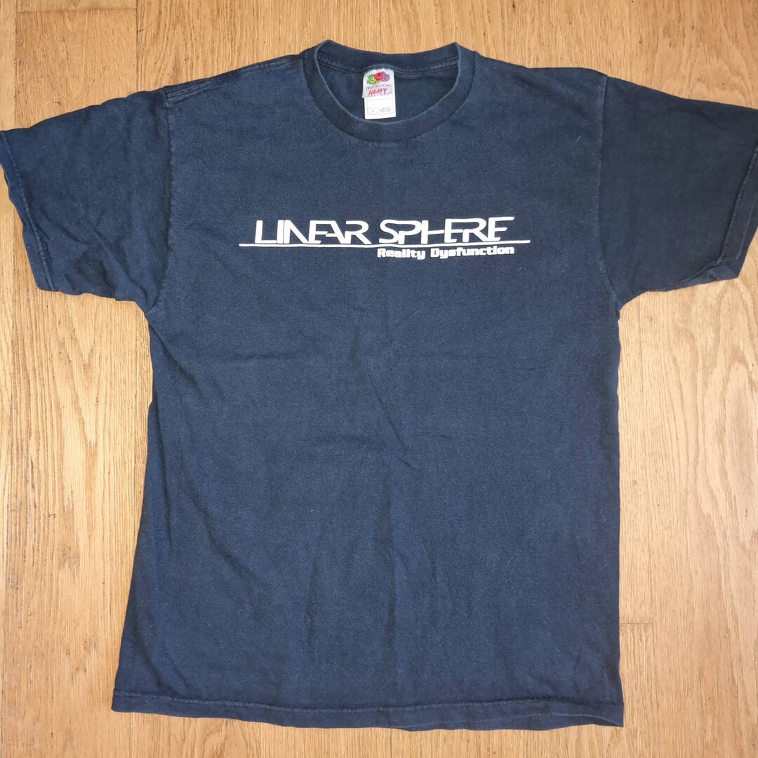 Linear Sphere Reality Dysfunction Logo 2004 T-shirt Prog Metal Tech Haken Dream Theater Xerath L ...