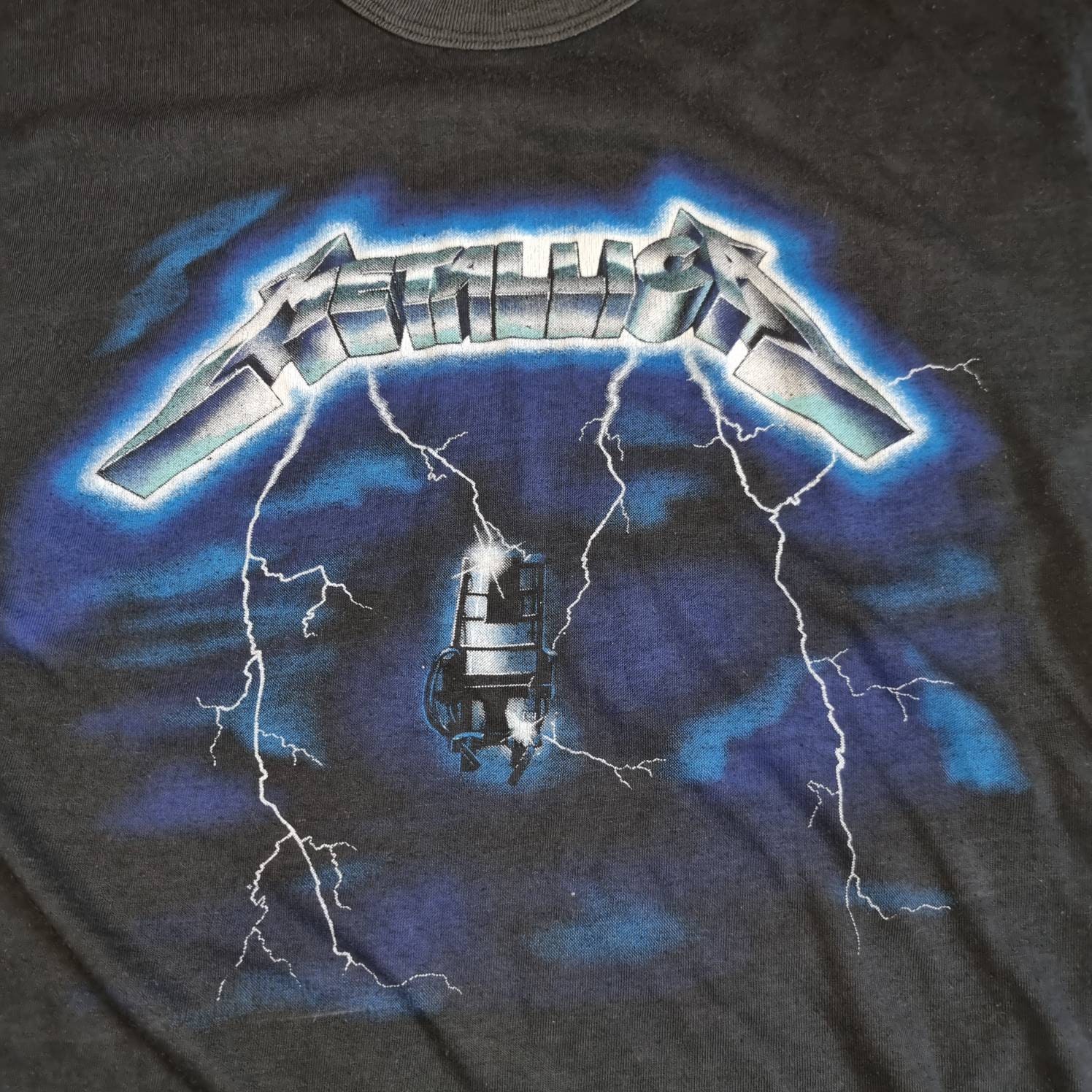 Metallica Ride the Lightning Vintage Rare 1984 Original Shirt Thrash ...