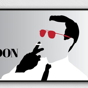 DON DRAPER SMOKING Mad Men Poster - Etsy