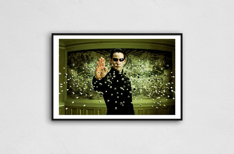 THE MATRIX Stopping Bullets Poster 11x17 Inches - Etsy