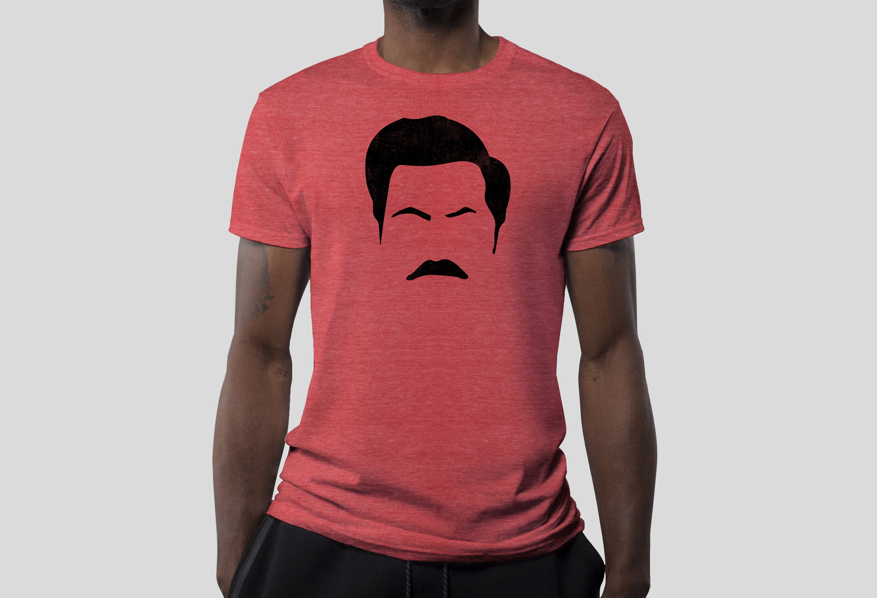 RON SWANSON Parks & Recreation Men's T-shirt - Etsy