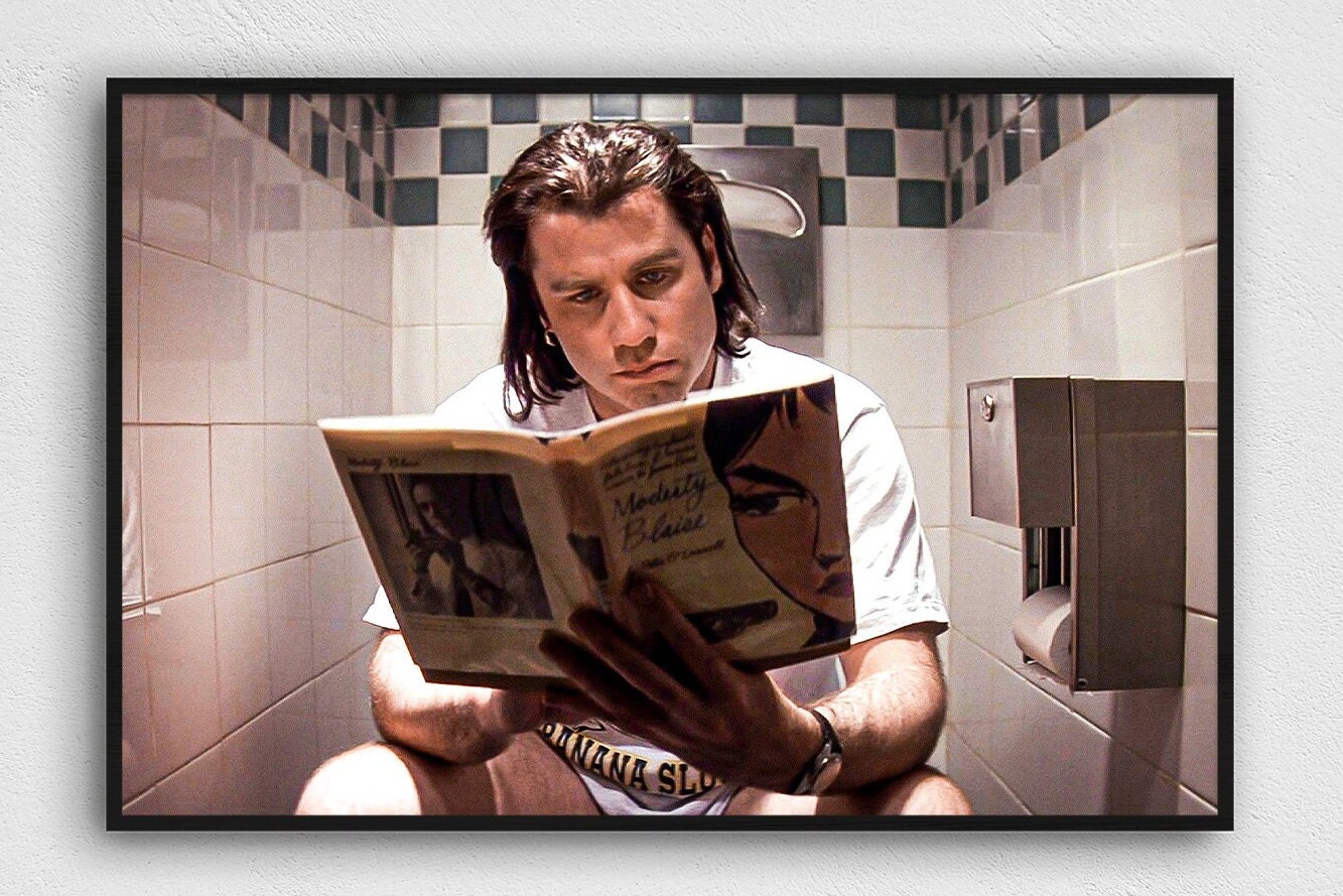 PULP FICTION Restroom Movie Poster - Etsy