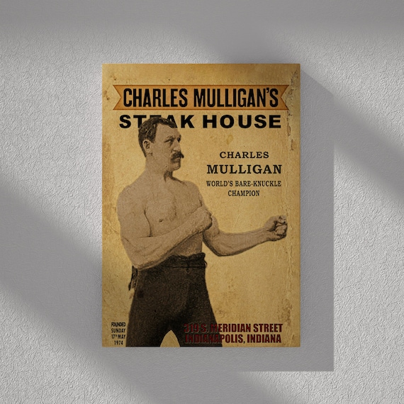 RON SWANSON Charles Mulligan's Steakhouse Canvas Wrap | Etsy