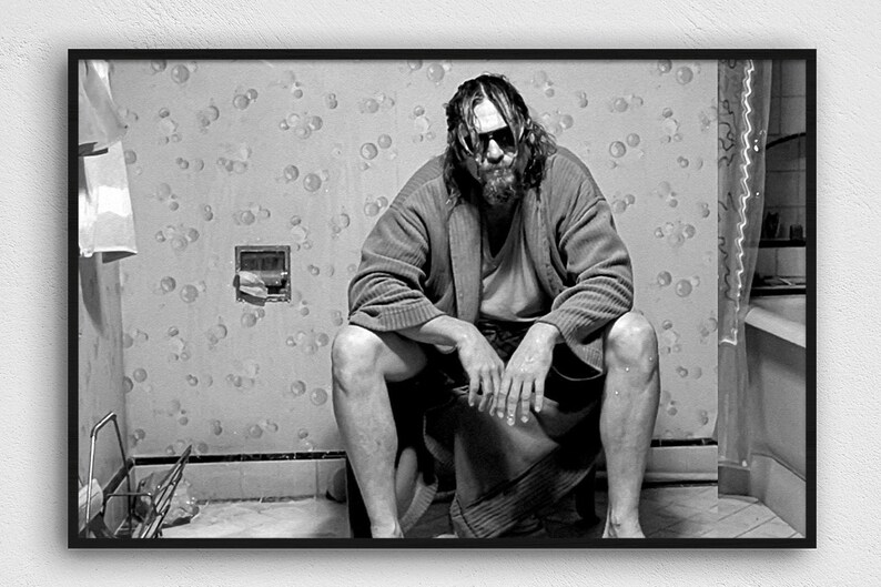BIG LEBOWSKI the Dude Black & White Poster 11x17 Inches - Etsy