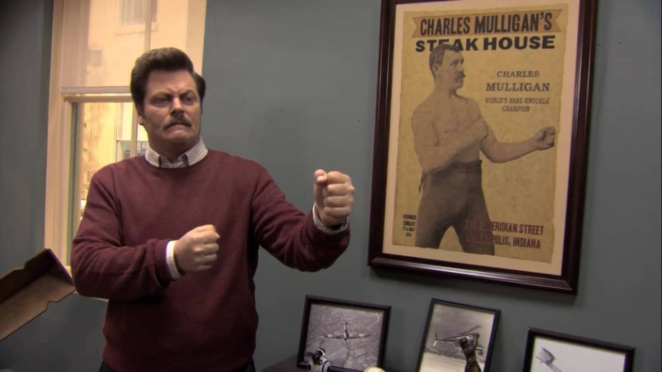 RON SWANSON Charles Mulligans Steakhouse Parks & Rec Poster - Etsy