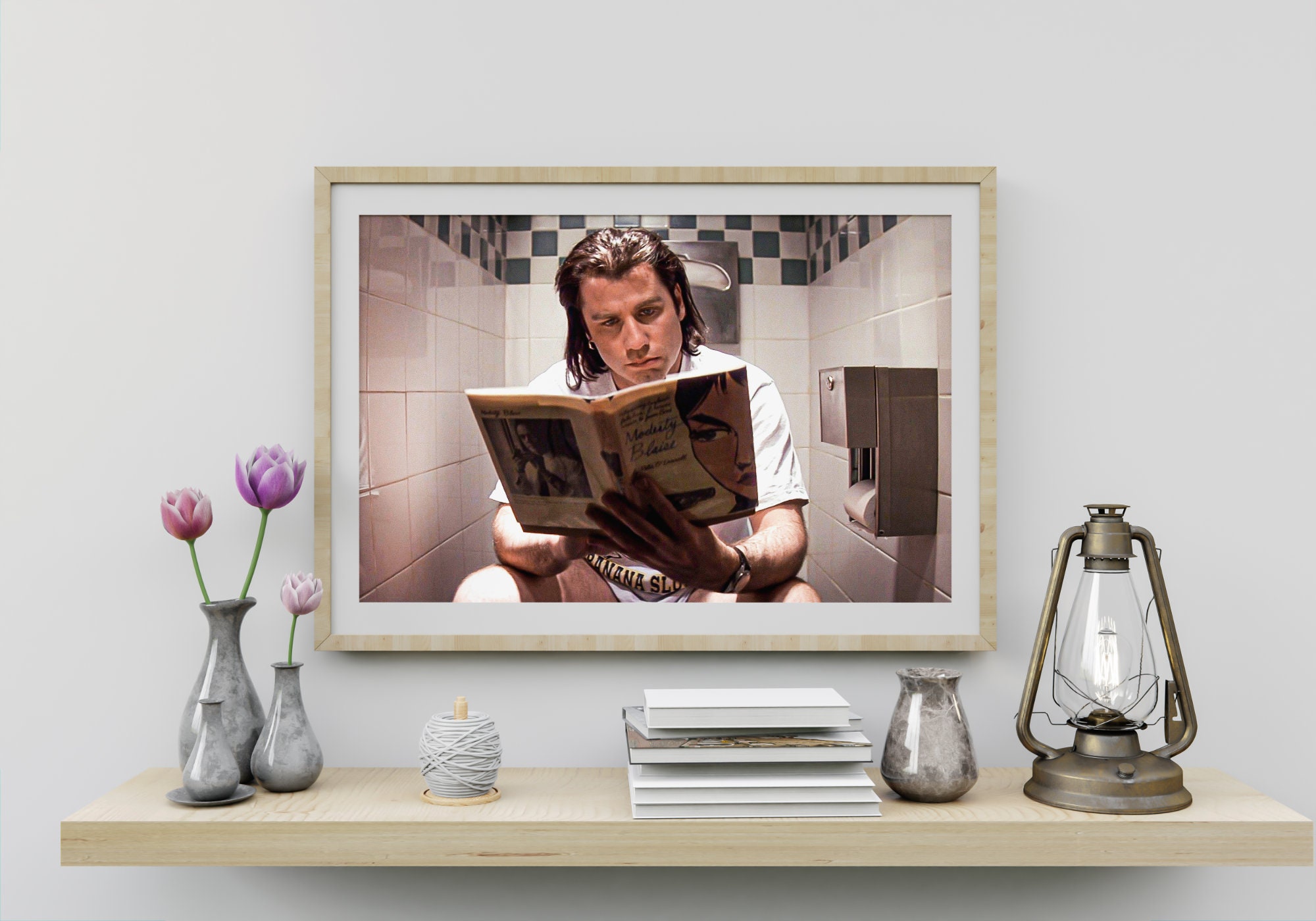 PULP FICTION Restroom Movie Poster - Etsy