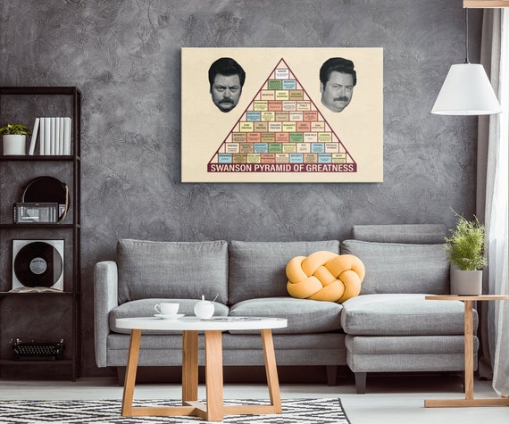 Ron Swanson Pyramid Of Greatness Wallpaper