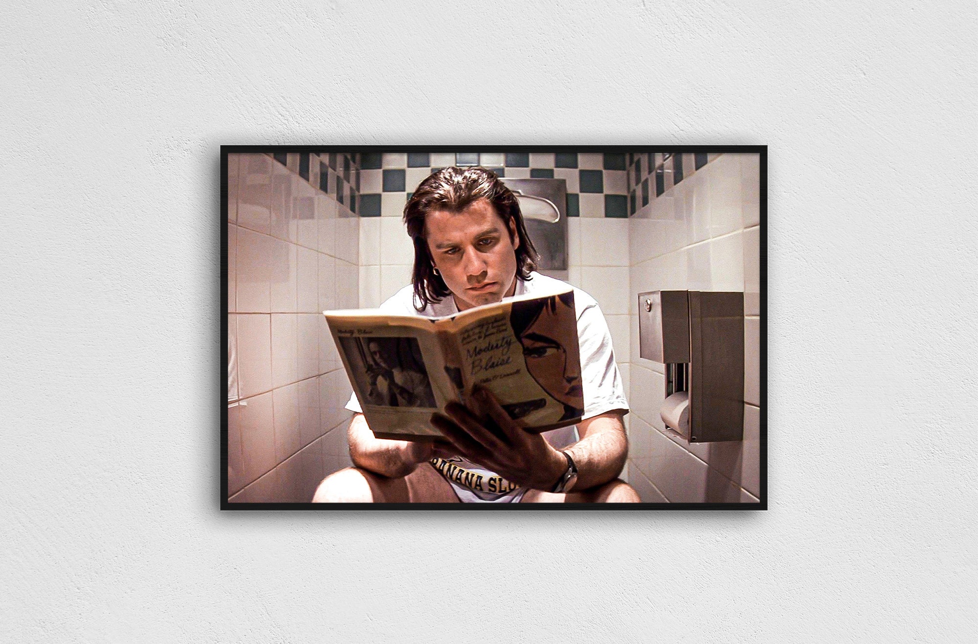PULP FICTION Restroom Movie Poster - Etsy