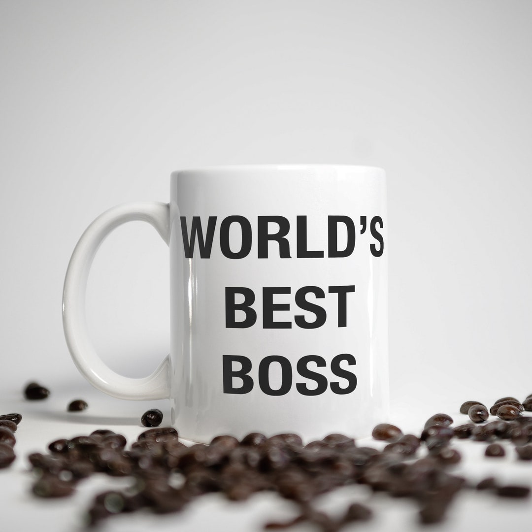WORLD'S BEST BOSS Michael Scott Coffee Mug Cup - the Office - Etsy