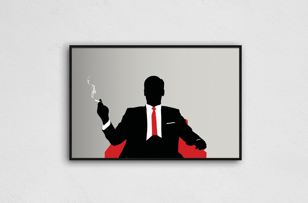 DON DRAPER THRONE Mad Men Poster - Etsy