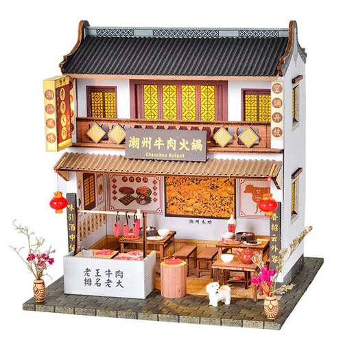 Diy Miniature House Kit Cutebee Diy Dollhouse Cutebee M13a Etsy