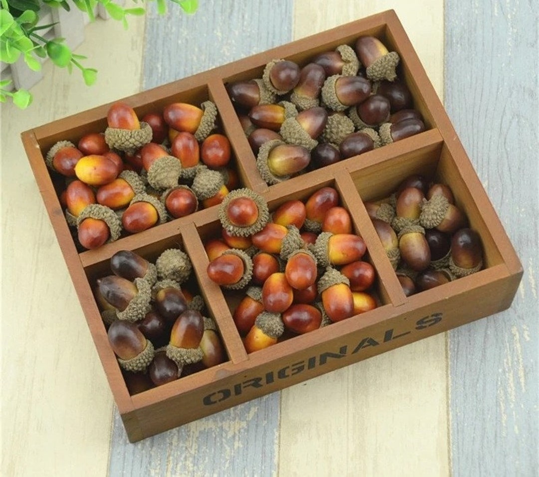 Artificial Acorns 20pcs Acorns for Decoration Artificial Acorns ...