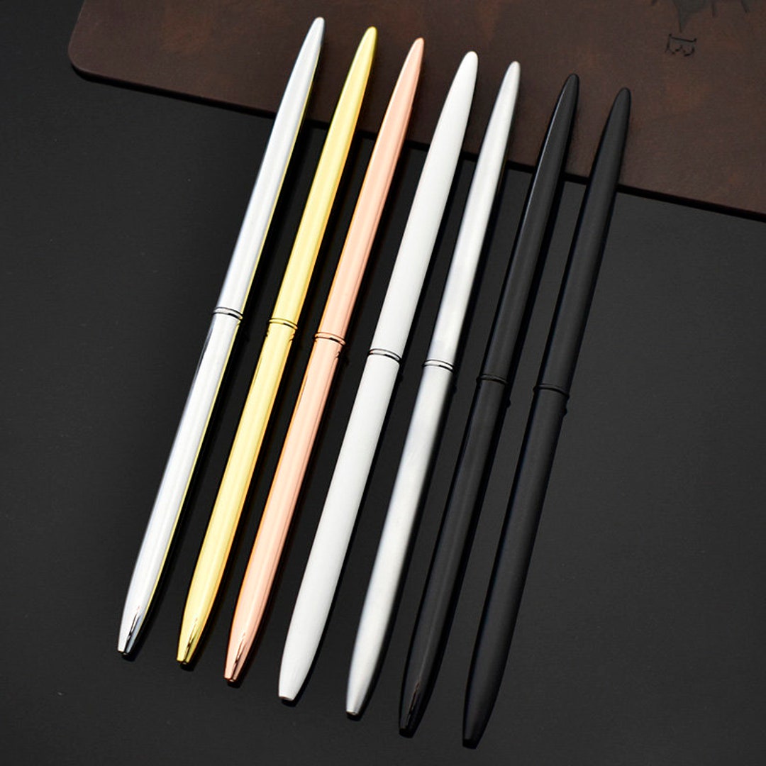 Minimalist Slim Metal Pen - Etsy