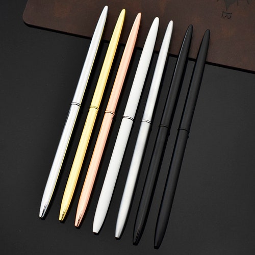Minimalist Slim Metal Pen - Etsy