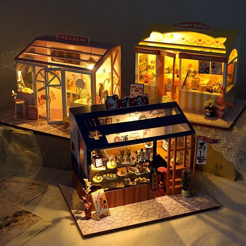 Diy Miniature House Kit Cutebee Diy Dollhouse Cutebee M13a Etsy