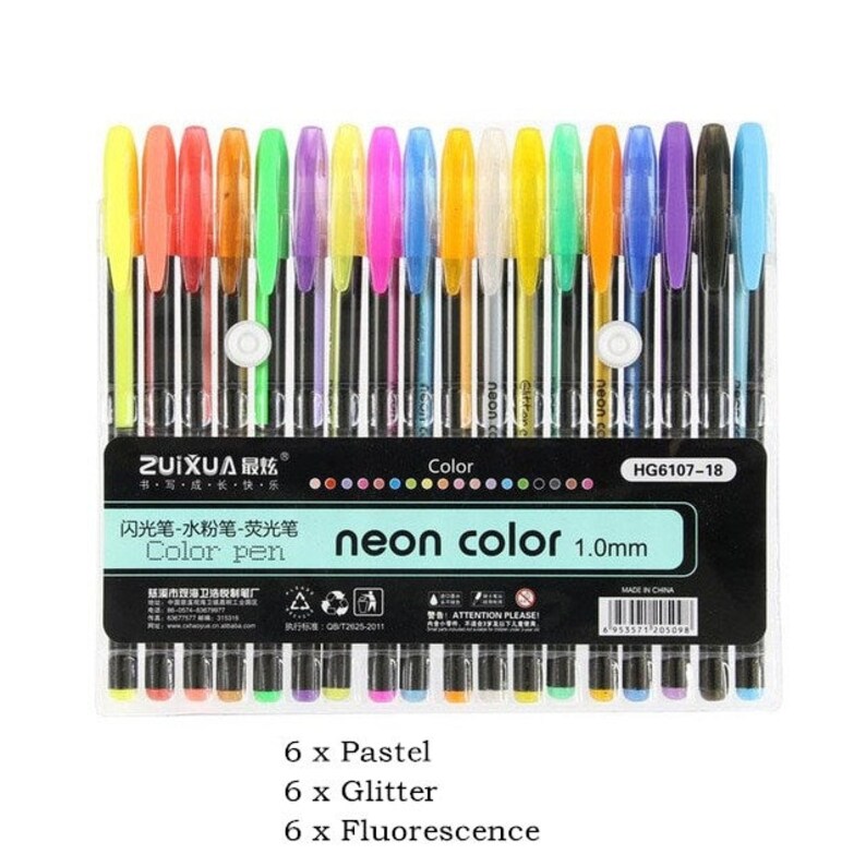 neon-color-gel-pens-etsy
