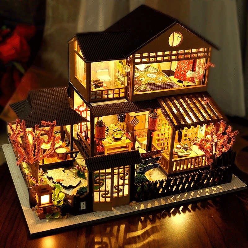 Diy Miniature House Kit Cutebee Diy Dollhouse Cutebee M13a Etsy
