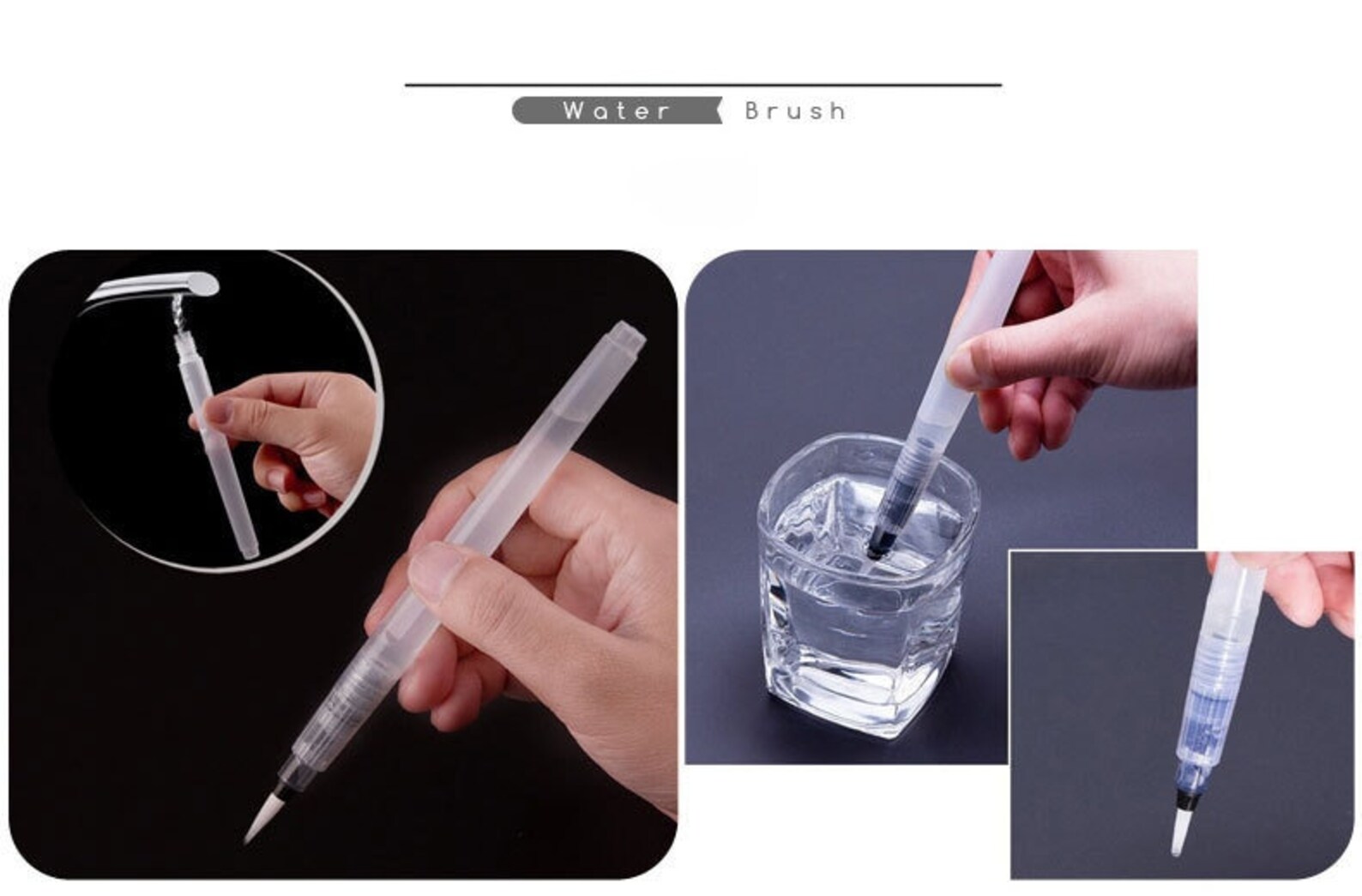 Watercolor Fillable Brushes 6 Set - Etsy