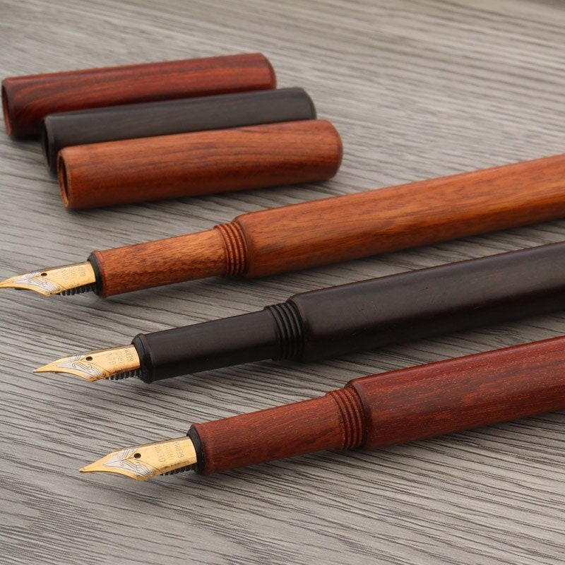 Wooden Design Slim Fountain Pen High Quality Fountain Pen - Etsy