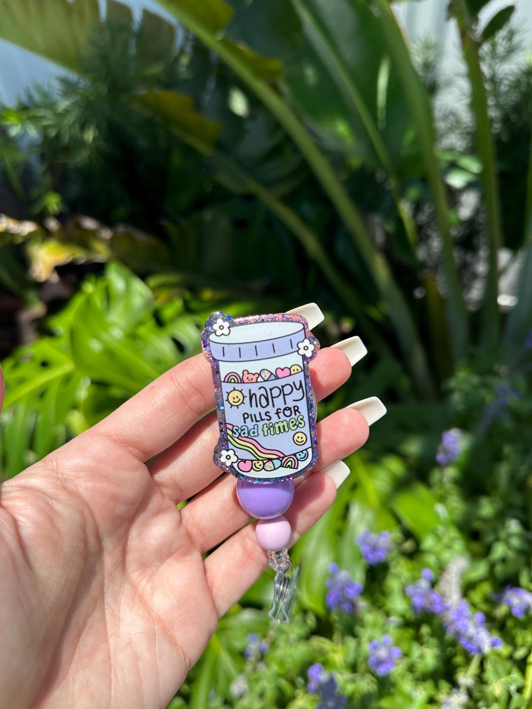 Girl Math, Mental Health Awareness, Happy Pills, Badge Reel, ID Holder ...