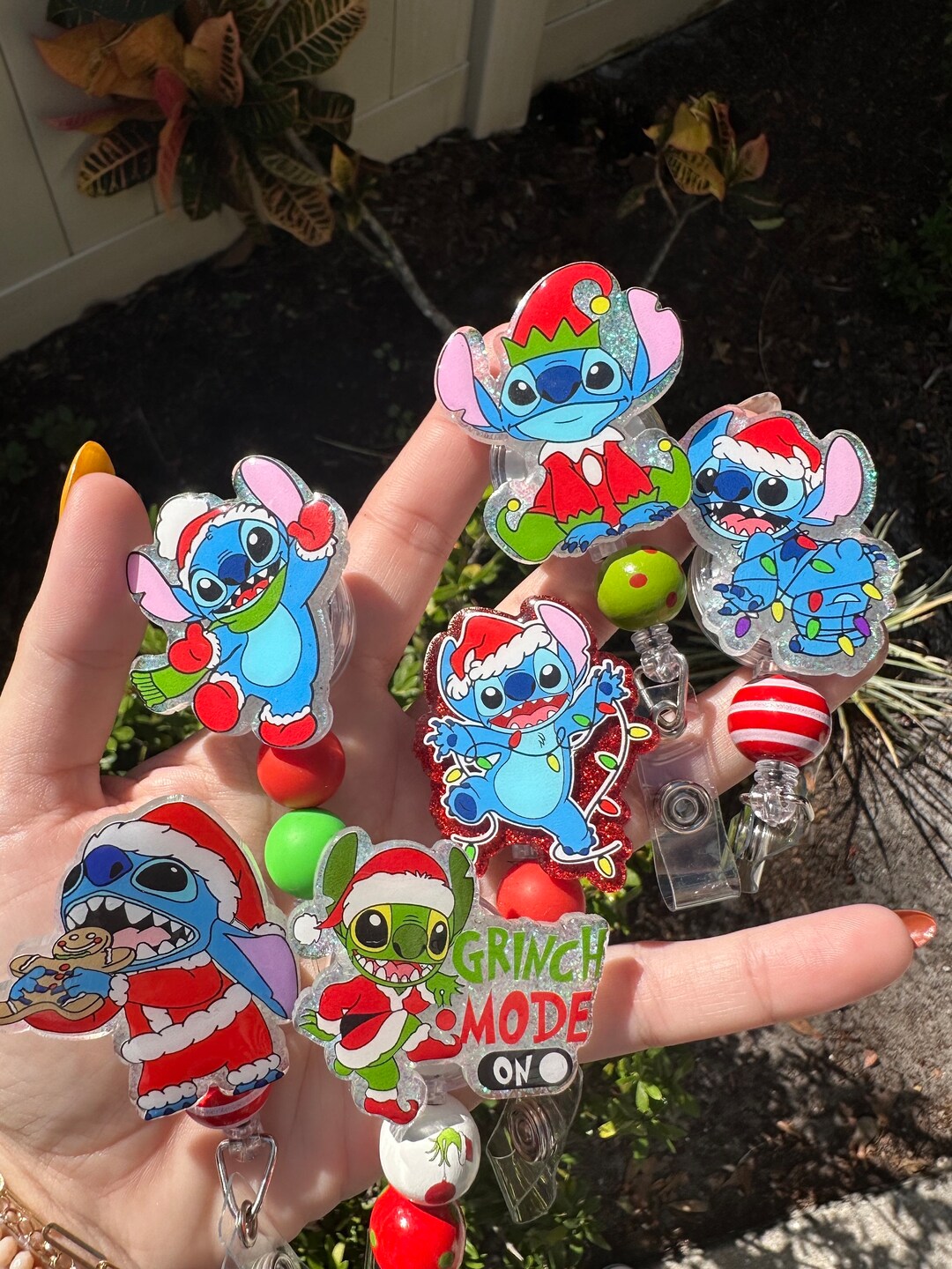 Stitch Badge Reel, Stitch Christmas, Experiment 626, Blue Monster ...