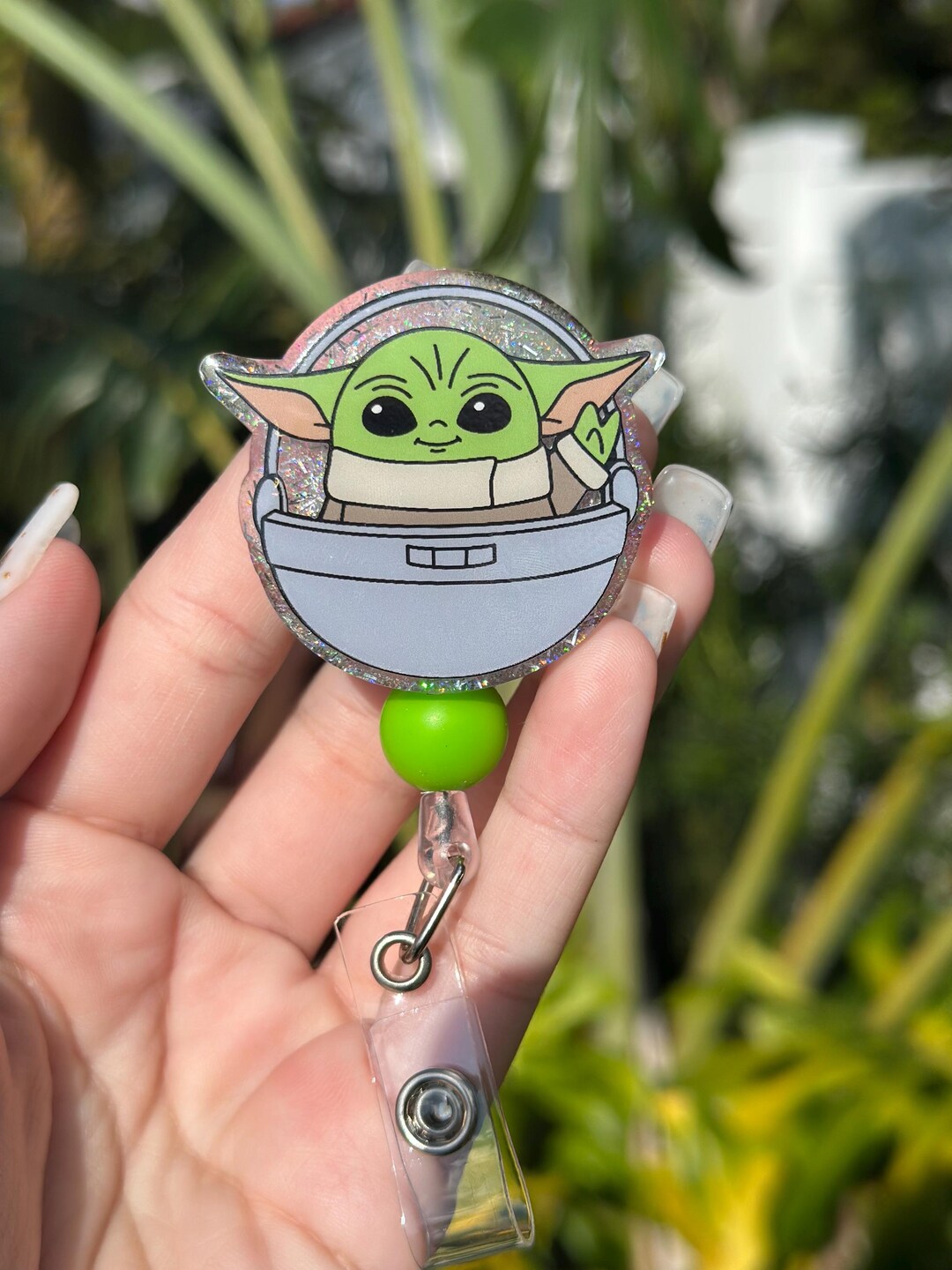 Baby Yoda, Wars Star, Yoda, Grogu, Funny Badge Reel, Cute, Nurse, ID Holder, Nurse Badge Holder ...