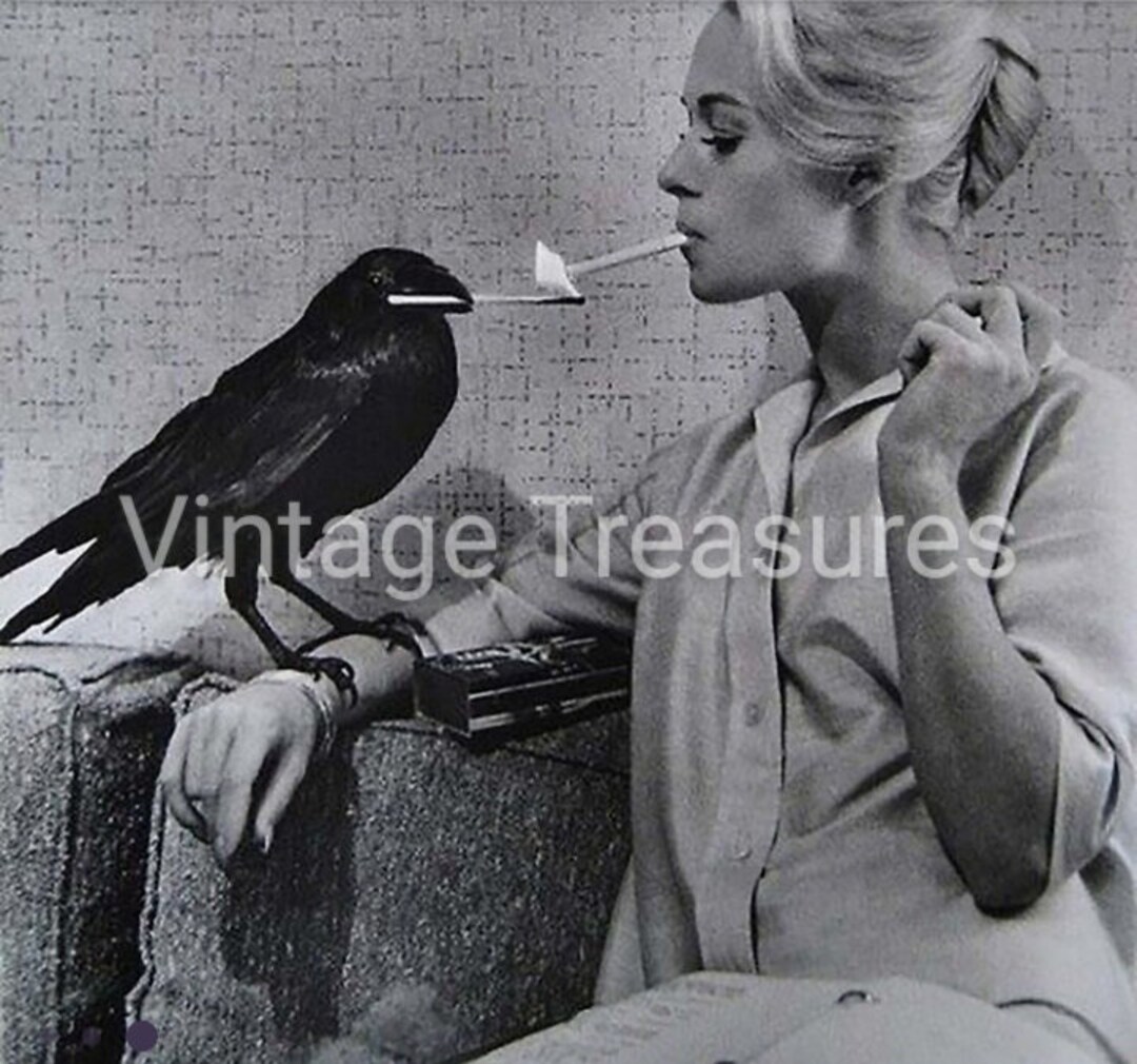 Tippi Hedren Having Her Cigarette Lit By A Crow Etsy