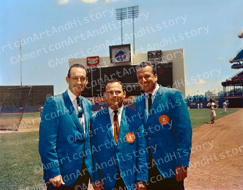 NY Mets Original Announcers Lindsey Nelson Bob Murphy and - Etsy