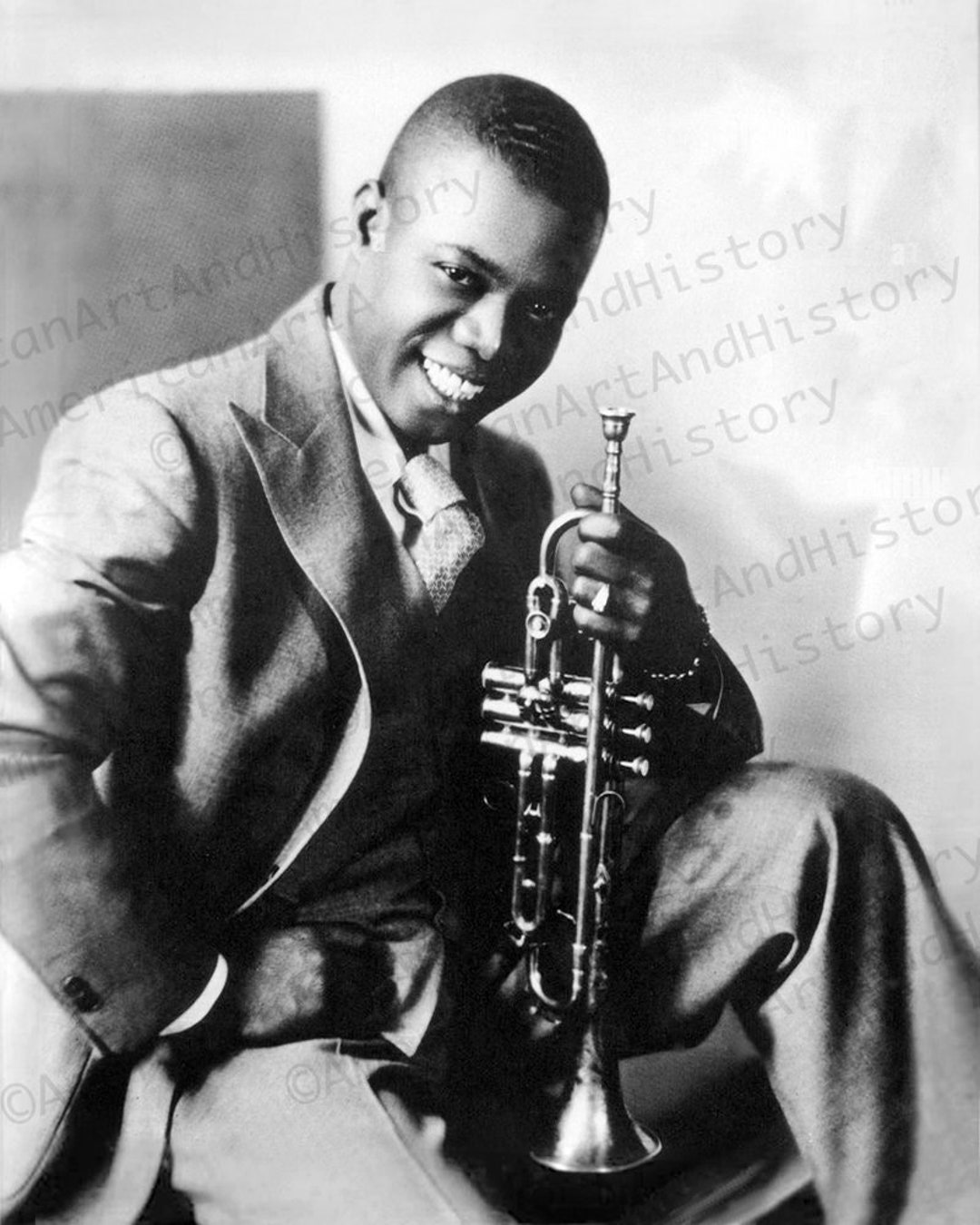 Louis Armstrong Portrait - Etsy