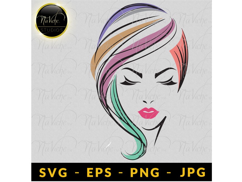Women Hair Black SVG Cut File Cricut Svg Short Hair Svg - Etsy