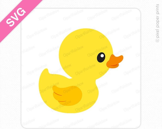 Cute Duck SVG - Rubber Duckie Clip Art - SVG - Cut Files - PNG File ...