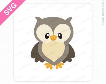 Cute Baby Owl SVG. Owl PNG. Owl DXF. Cricut Cut Files Layered - Etsy