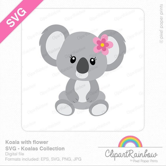 Koala Girl SVG Cute Koala Clip Art Australian Animals SVG - Etsy UK