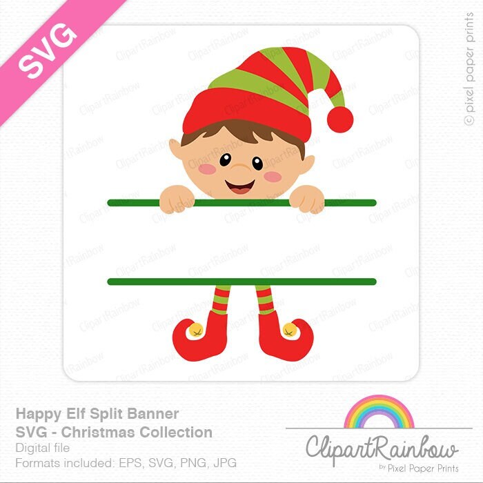Visual Arts PNG File Vector file Girl Elf Split Frame SVG SVG Digital ...