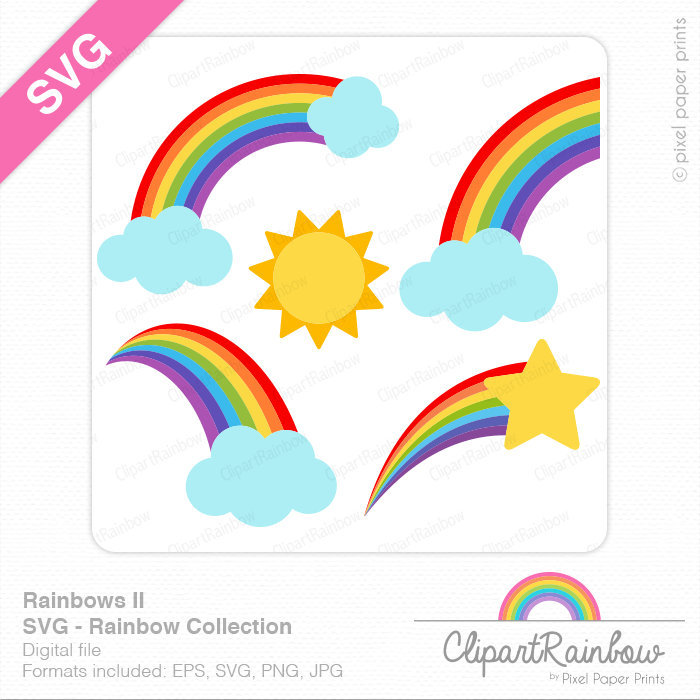 Half Rainbow Clipart