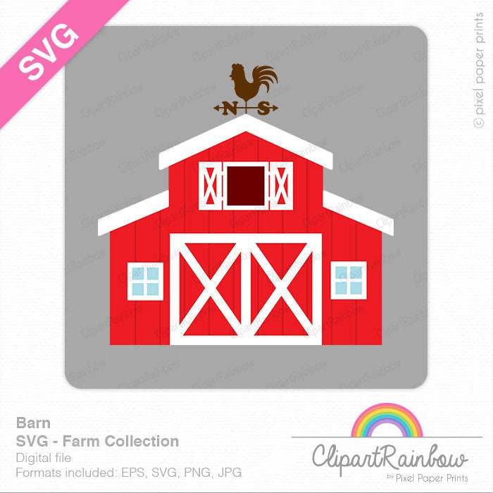 Barn SVG Farm Clipart SVG Cut Files PNG Files Digital - Etsy Canada