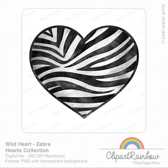 Zebra Heart Backgrounds