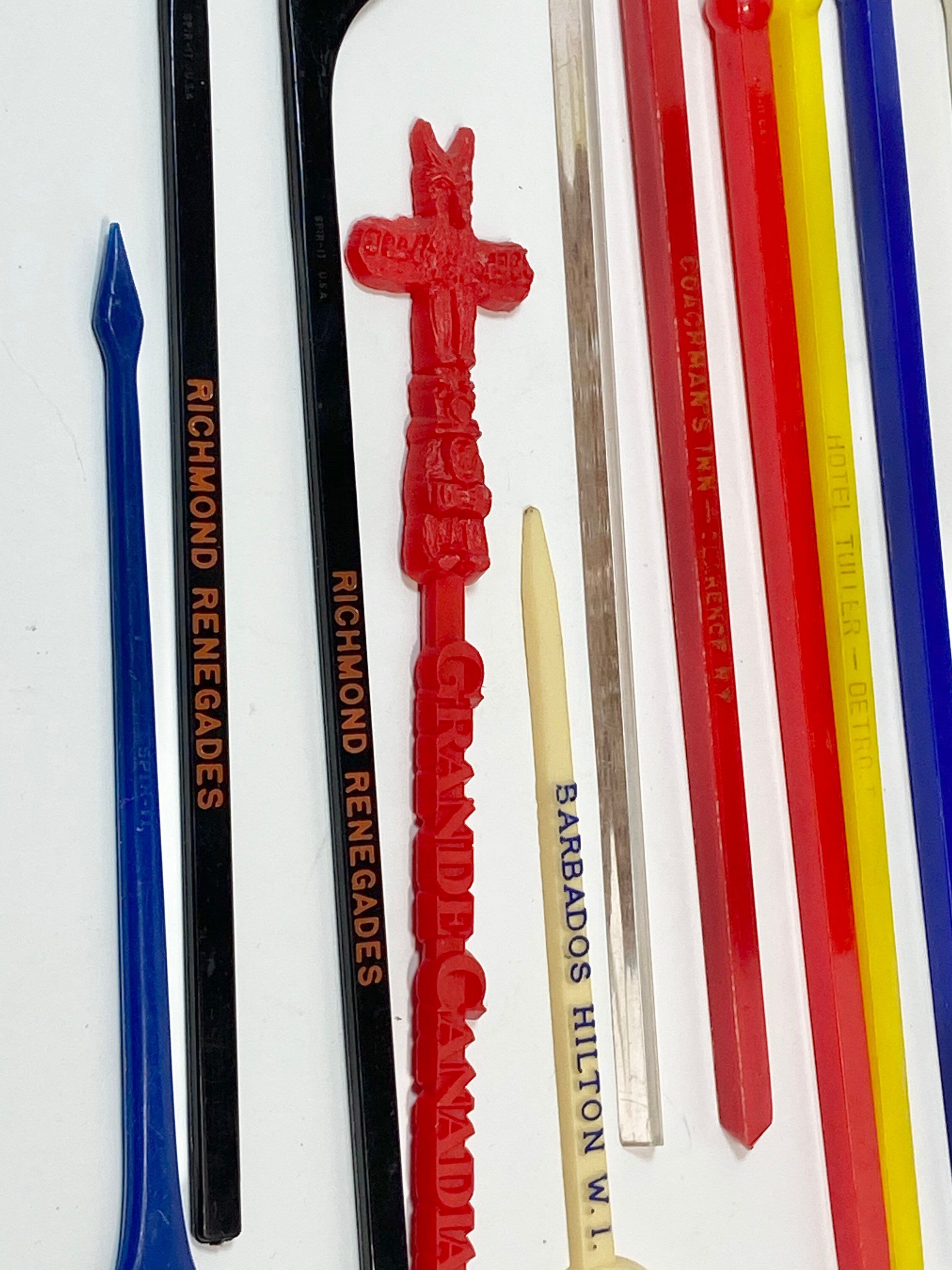 Vintage Grouping of 31 Stir Sticks Only 2 Doubles From Lounges - Etsy