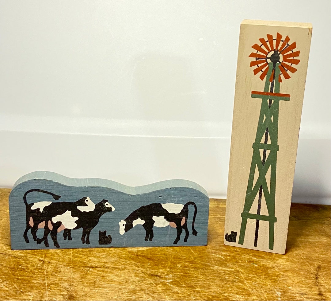 The Cats Meow,wooden Accessory,house Collectibles, Double Sided ...