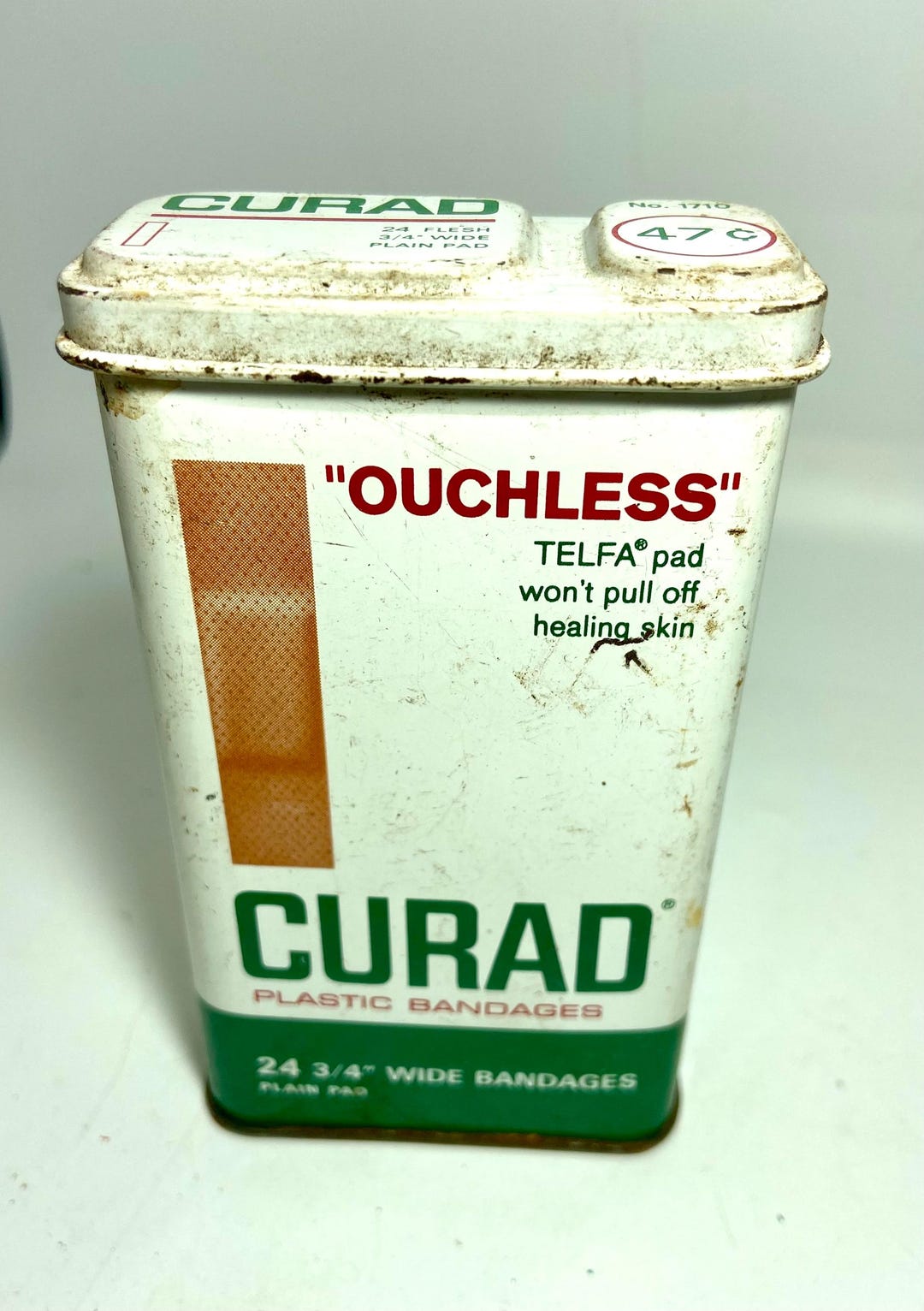 Band Aid,curad Band Aid Tin Box,vintage Tin,advertising Tin,bath and ...