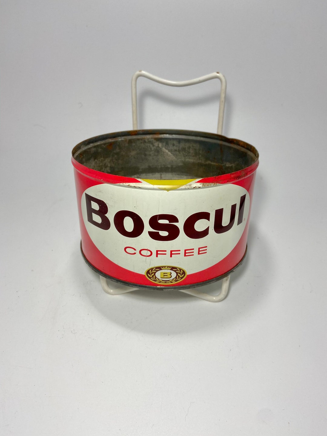 Vintage Coffee Can,coffee Tin,coffee Can Collector,boscul Tin Coffee ...