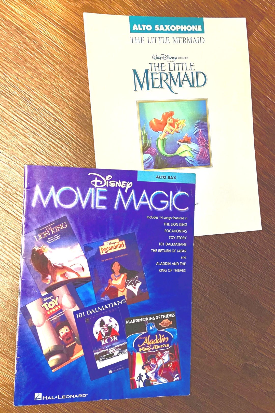 Disney Sheet Music Saxophone Movie Magic and Little Mermaid - Etsy