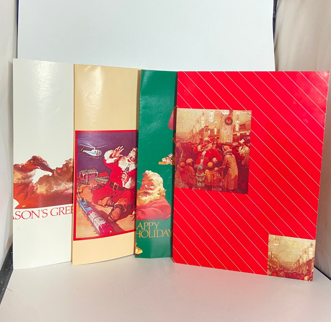 Coca Cola Santa Wrapping Paper, Coke Collectors, Santa Collectors - Etsy