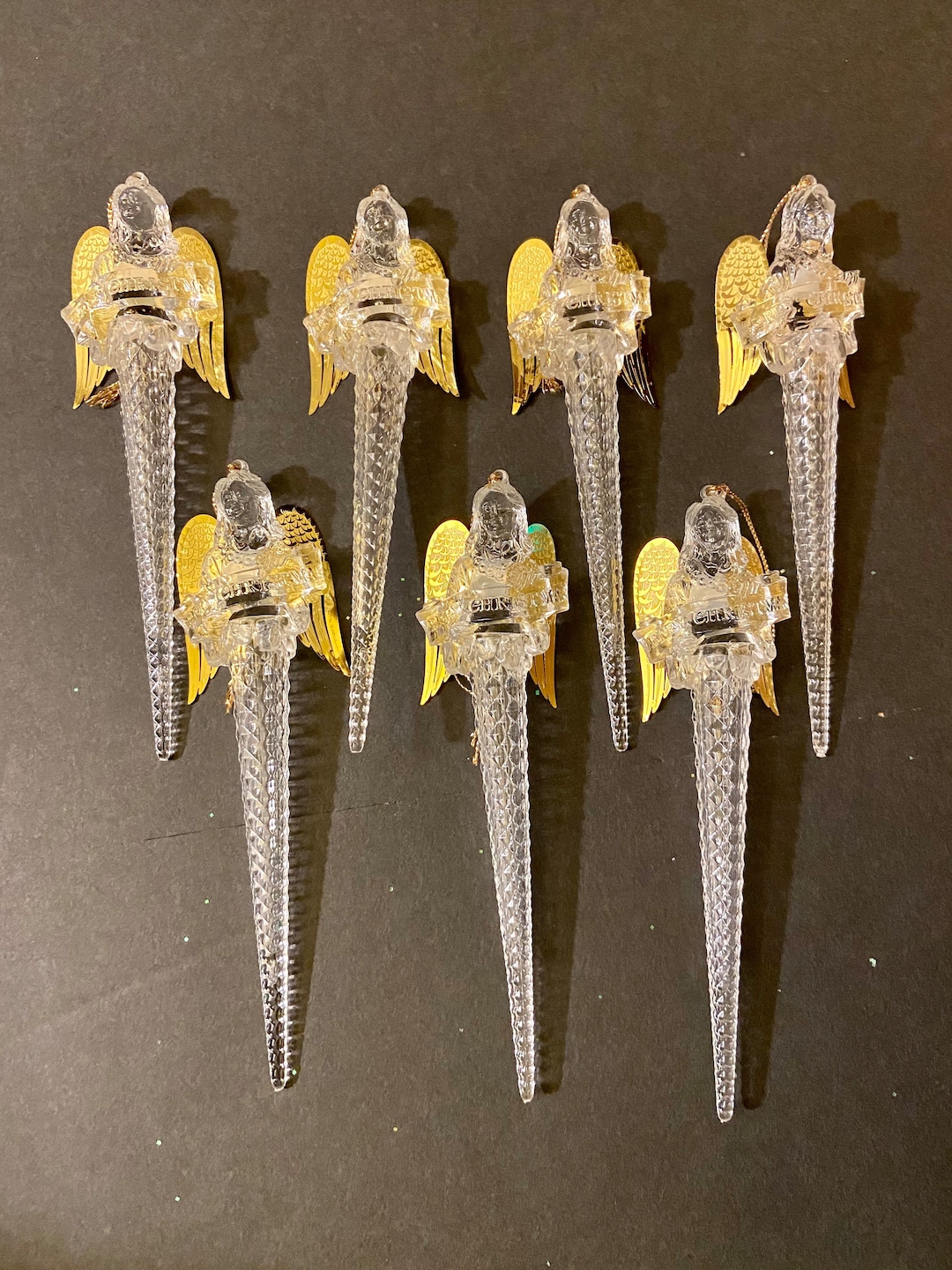 Acrylic Angel Ornaments,angel Collectors,vintage Angels,7” Angels ...