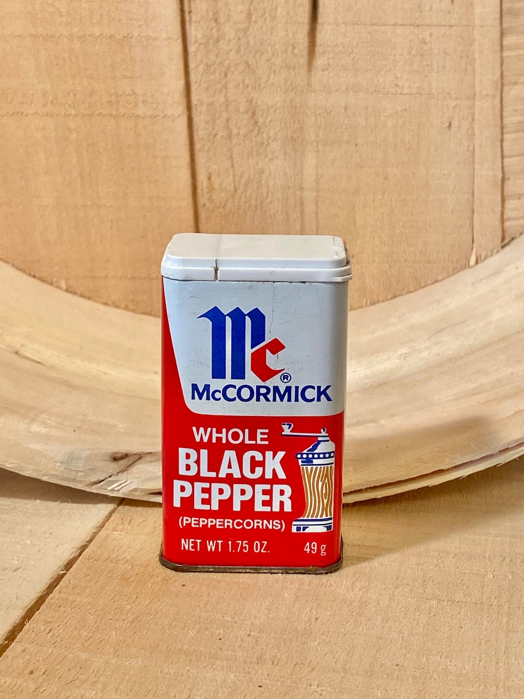 Vintage Spice Tin,1.75oz Mccormick Whole Black Pepper, (peppercorns ...