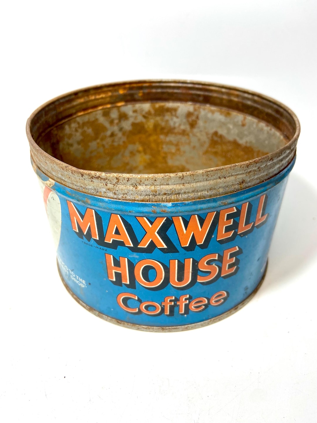 Vintage Maxwell House,coffee Tin,coffee Can,coffee Bar,maxwell Brown ...