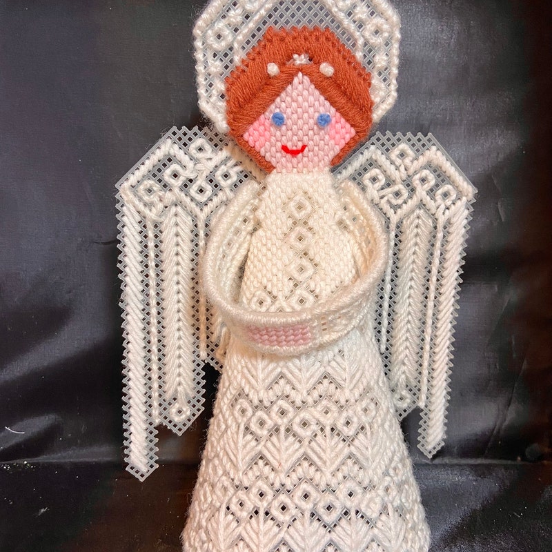 Plastic Canvas Angel Tree Topper - Etsy